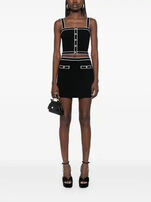 Alice + Olivia Cotton Mini Skirt