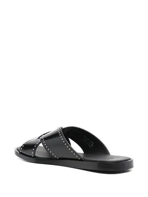Church's Leather Flat Sandals - Black