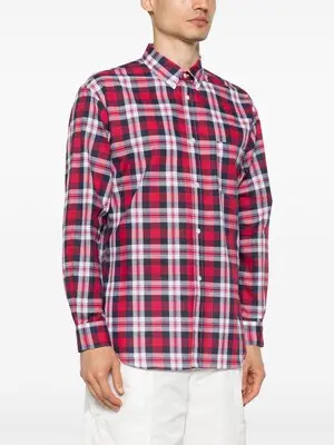 Comme Des Garçons Tartan Pattern Shirt