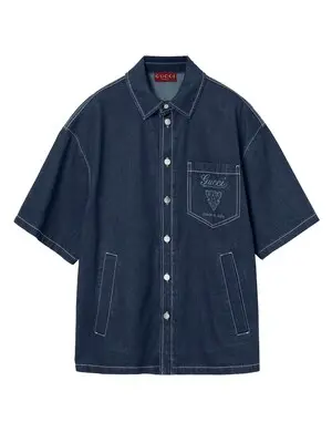 Men's Denim Collared Shirts