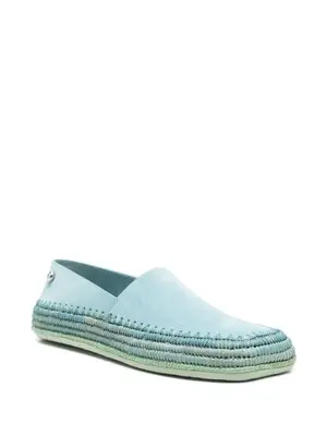 Loewe Rio Suede Espadrilles - Sky Blue