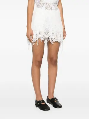Loewe Cotton Mini Skirt - White