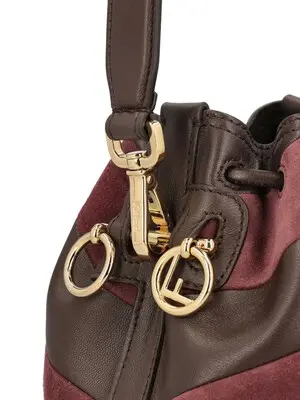 Fendi Mon Tresor Mini Leather Bucket Bag - Brown