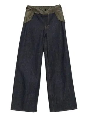 Sacai Denim Cotton Jeans - Blue