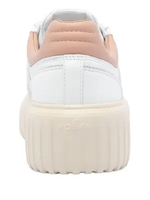 Hogan H-stripes Leather Sneakers - Pink