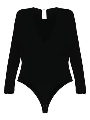 Wolford V-neck Bodysuit - Black