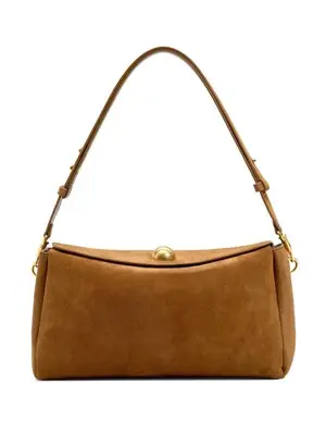 Ami Suede Leather Shoulder Bag