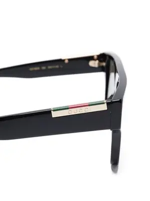 Gucci Rectangular Frame Sunglasses - Black