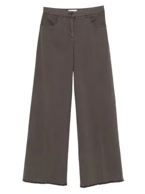 Via Masini 80 Raw Edge Hem Pants For Women