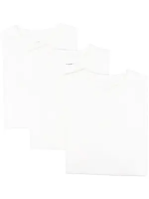 JIL SANDER Cotton Short Sleeve T-shirt - White