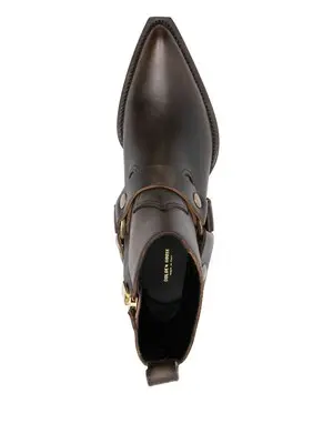 GOLDEN GOOSE Debbie Leather Boots - Brown