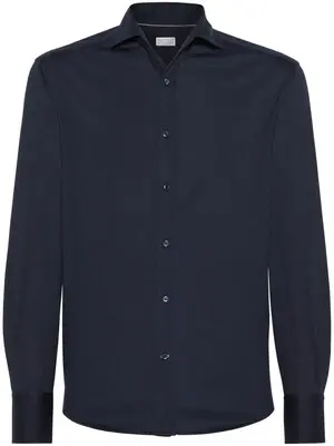 Brunello Cucinelli Silk And Cotton Blend Shirt