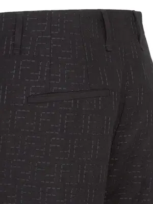 Fendi Linen Trousers - Black