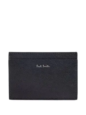 Paul Smith Credit Card Holder With Printing - Black