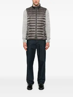 Herno Nylon Down Vest - Grey