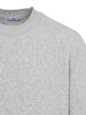 Stone Island Wool Blend Crewneck Sweater - Grey
