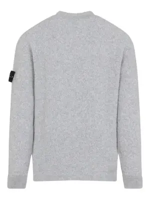 Stone Island Wool Blend Crewneck Sweater - Grey
