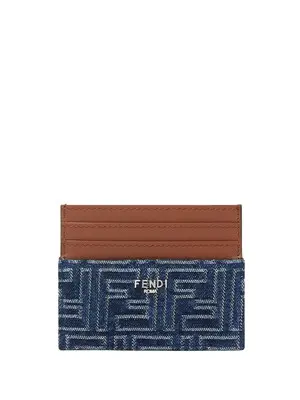 Fendi Ff Card Holder - Blue