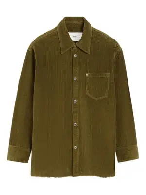AMI Paris Cotton Overshirt - Brown