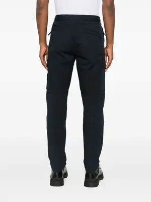 Stone Island Cotton Cargo Trousers - Blue
