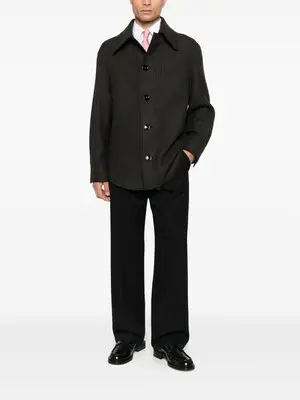 AMI Paris Wool Shirt Jacket - Grey