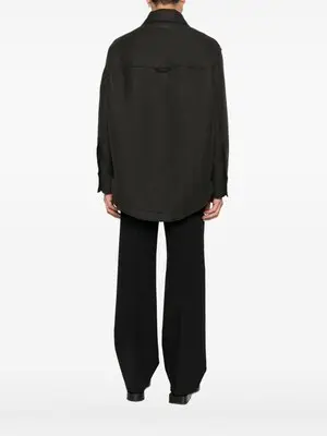 AMI Paris Wool Shirt Jacket - Grey