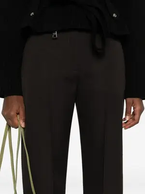 Alexander McQueen Wool Trousers - Brown