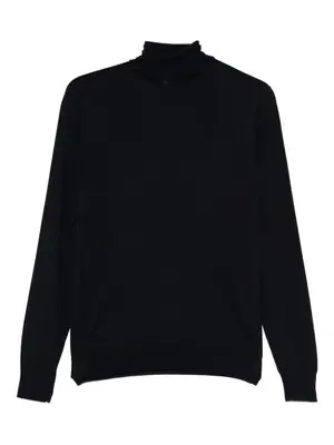 DRUMOHR Turtleneck Long Sleeve Sweater - Blue