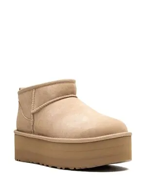 UGG Classic Ultra Mini Platform Boots - Beige