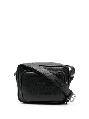 Emporio Armani Leather Camera Bag - Black