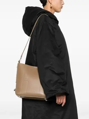 Hogan Hocket Small Leather Hobo Bag - Brown