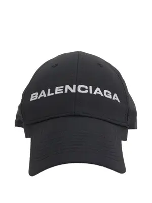Balenciaga Hat With Logo - Black