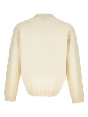 Maison Kitsuné Fox Head Wool Jumper - Beige