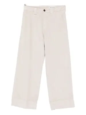 White Sand Full Length Pants For Women
