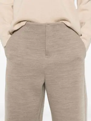 Max Mara Wool And Cotton Trousers - Beige