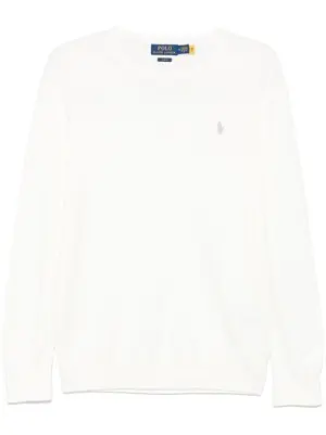 Polo Ralph Lauren Logo Sweater - White