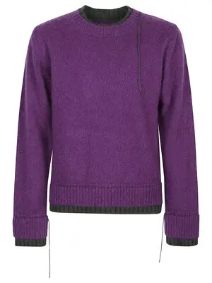 Sacai Crewneck Knitwear For Men