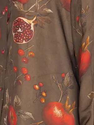 UMA WANG Printed Blouse - Brown