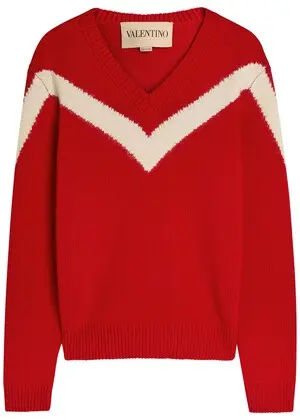 Valentino Garavani Intarsia Wool Jumper