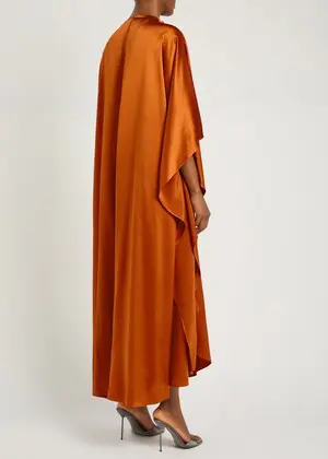 ROKSANDA Hiba Asymmetric Draped Maxi Dress - Orange
