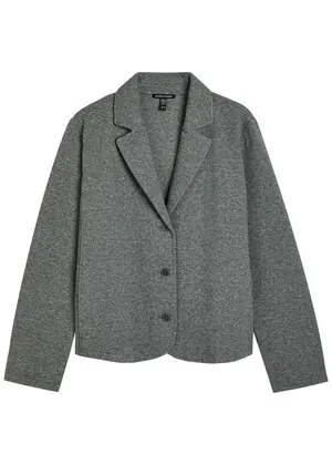 Eileen Fisher Notch Textured Cotton-blend Jacket