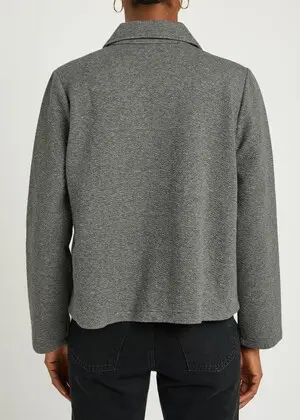 Eileen Fisher Notch Textured Cotton-blend Jacket