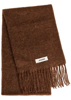 Jacquemus Carro Wool-blend Scarf - Brown