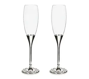MACKENZIE-CHILDS Celebrate Toasting Flutes, Set Of 2 - One-color