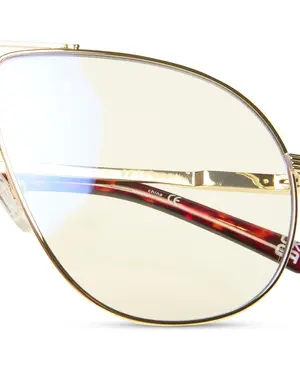 Le Specs Schmaltzy Aviator Blue Light Glasses