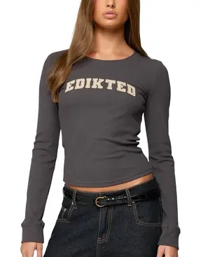 Edikted Ribbed T-shirts For Women