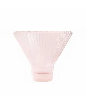 THE COLLECTIVE HOME Pressed Pink Martini Glasses, Set Of 4 - Clear
