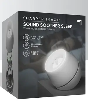 SHARPER IMAGE Sound Soother Noise Machine With Led Glow