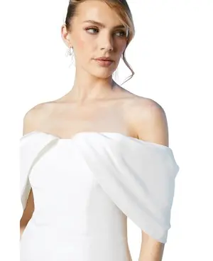 Coast Statement Bardot Mini Bridal Dress