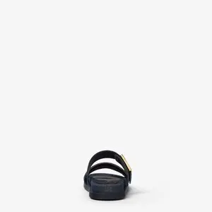 Fendi Ff Baguette Denim Slides